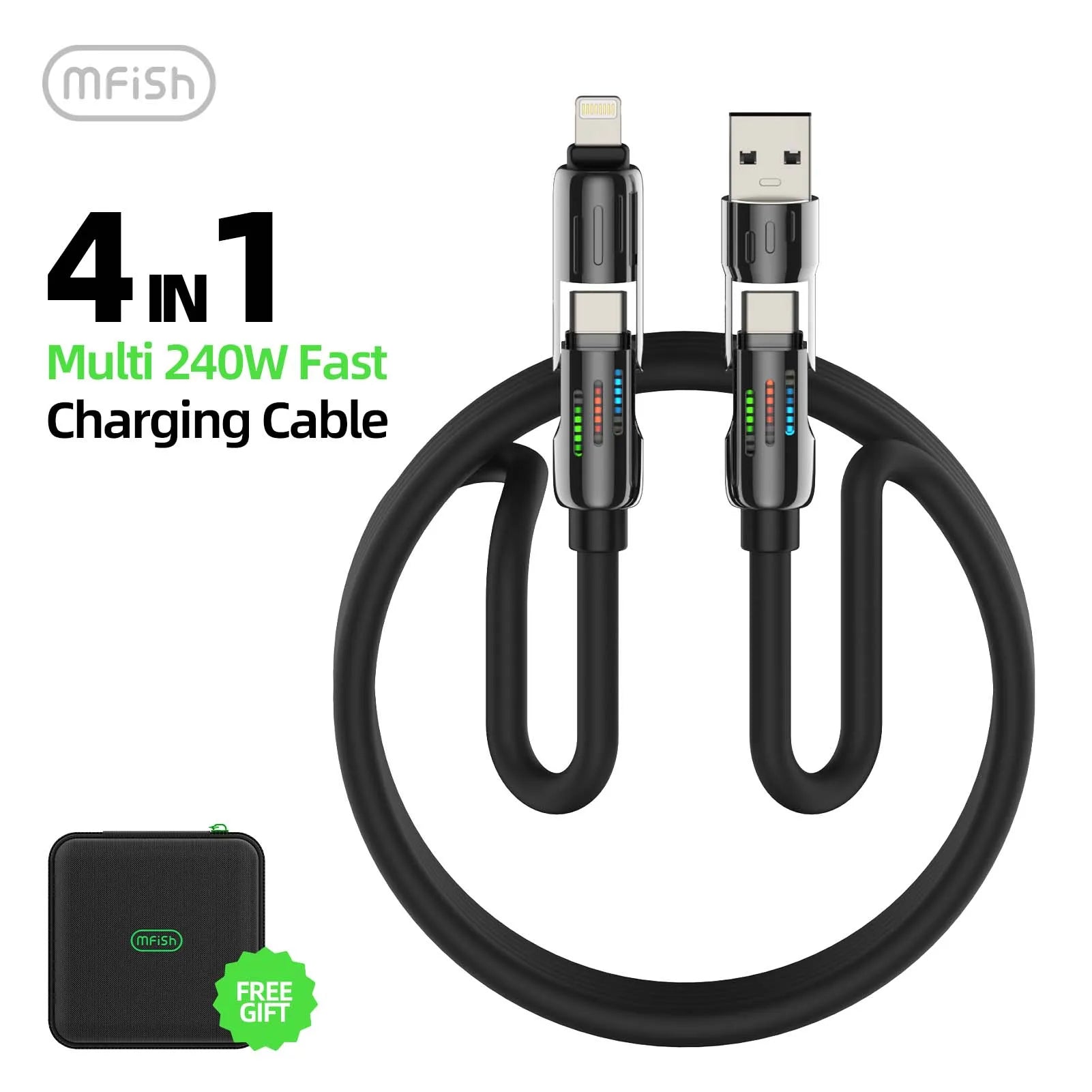 mfish 4-in-1 USB C charging Cable